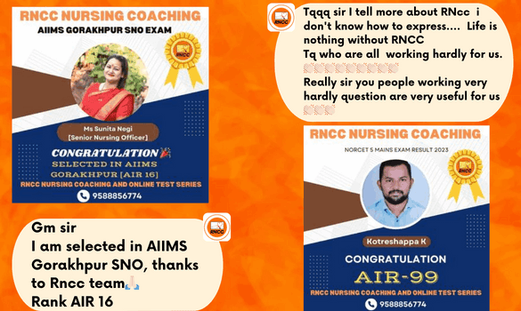 RNCC NURSING COACHING AND ONLINE TEST SERIES