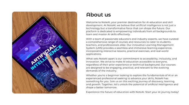 NoteAI - Leading AI Learning Platform for Students, Teachers & Professionals