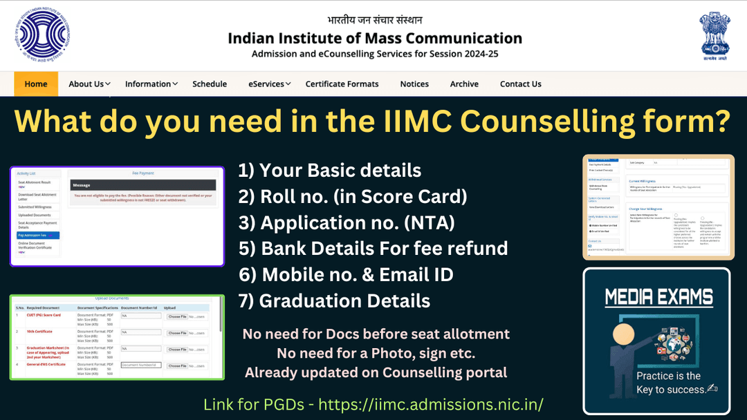 IIMC Counselling Process 2025