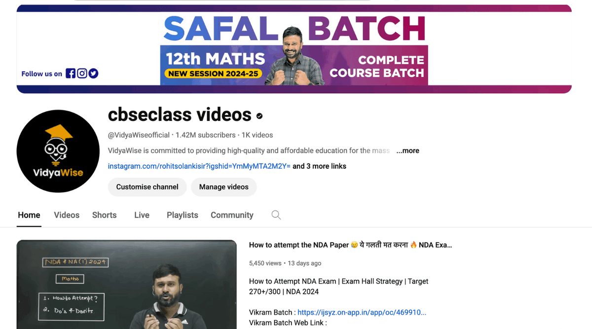 VIDYAWISE WORLD - cbseclass