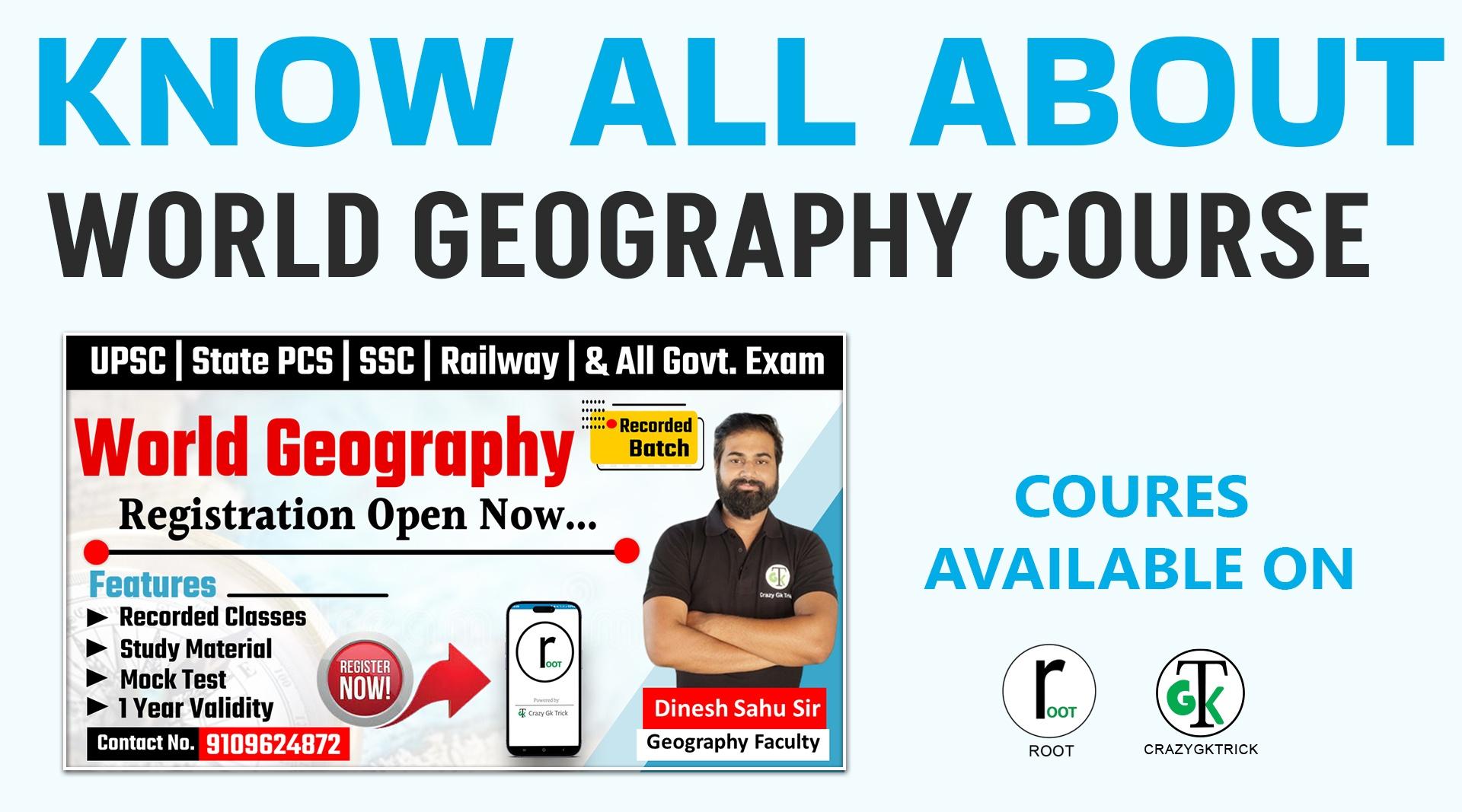 World Geography Recorded Course