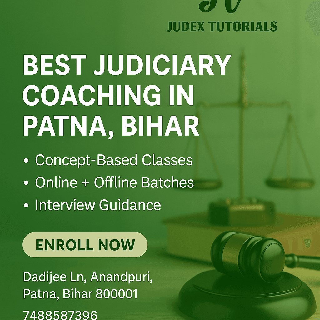 Best Judiciary Coaching in Patna - Judex Tutorials