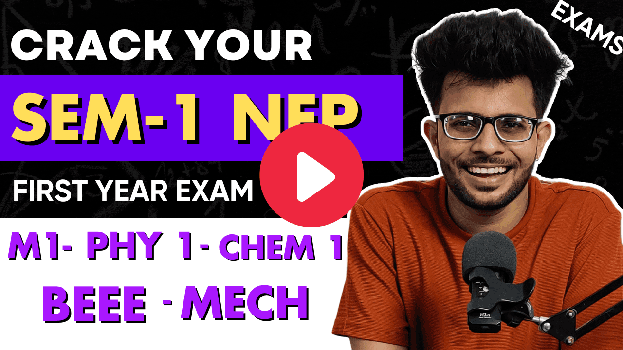 First Year Sem 1 MU NEP 2024 [ M1 - P1 - C1 - Mech - BEEE ]