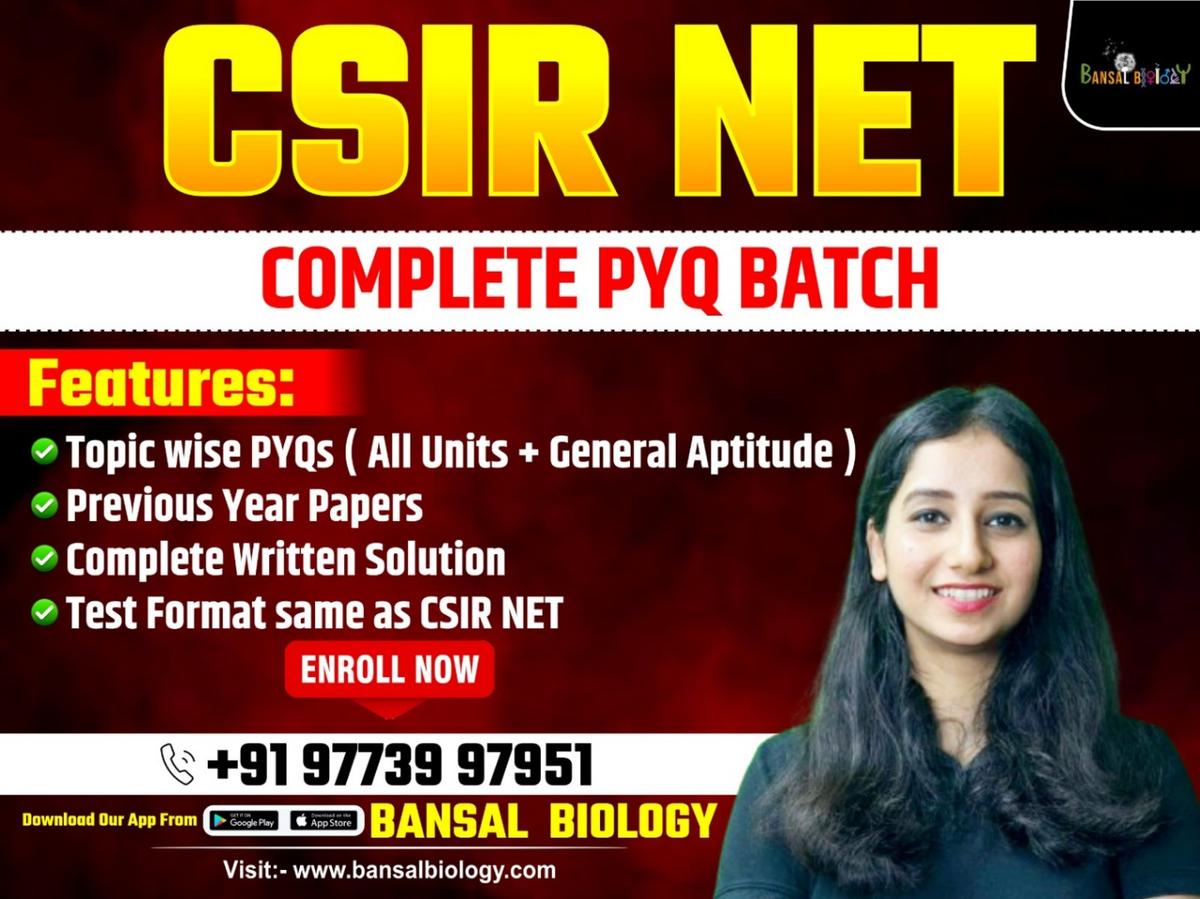 CSIR NET COURSES - Bansal Biology