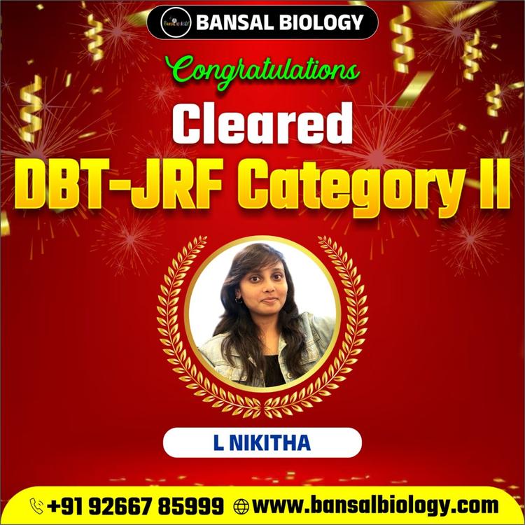 DBT BET JRF - Bansal Biology