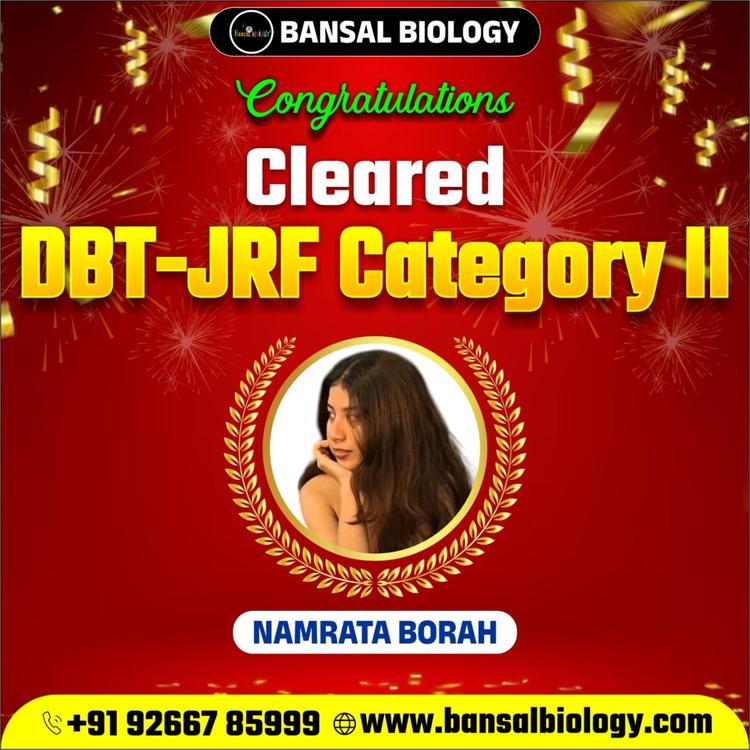 DBT BET JRF - Bansal Biology