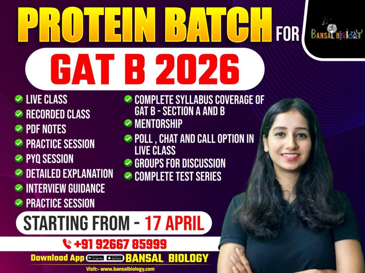 GAT B - Bansal Biology