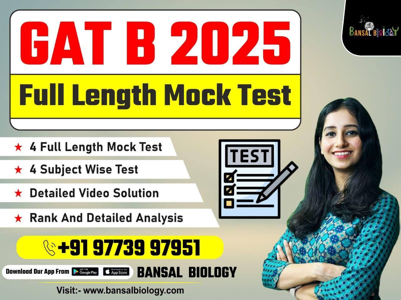 GAT B - Bansal Biology