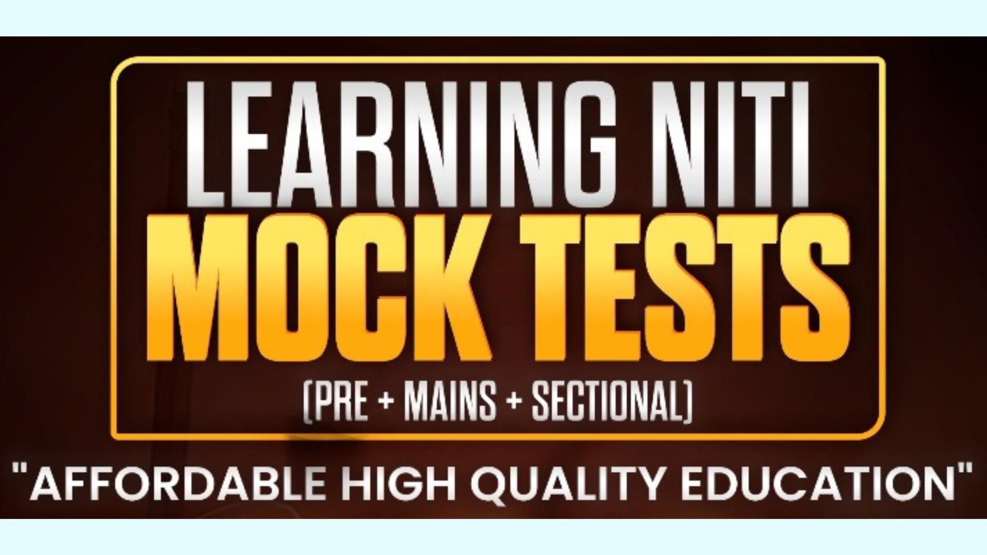 Test Series - Learning Niti