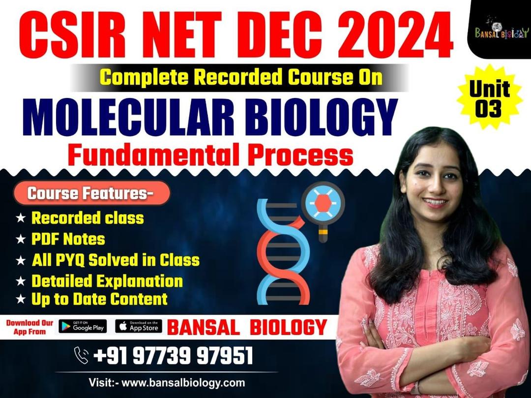 CSIR NET COURSES - Bansal Biology