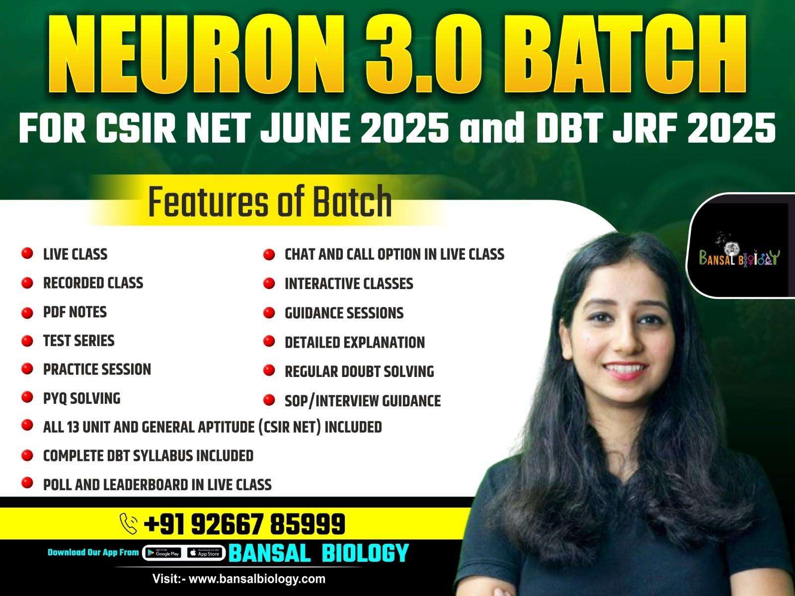 CSIR NET COURSES - Bansal Biology