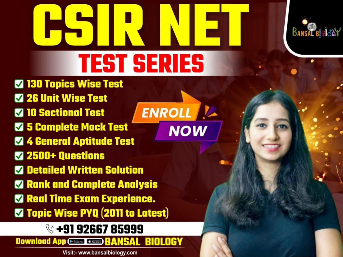 CSIR NET COURSES - Bansal Biology